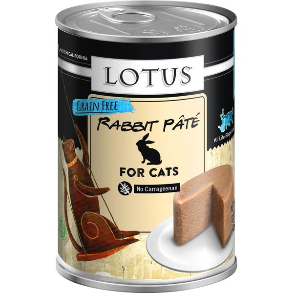 Out of Stock - LOTUS Rabbit Grain-Free Pate Canned Cat Food, 12.5-oz ...
