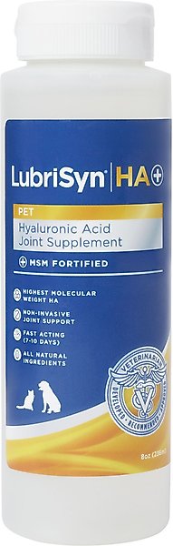 LUBRISYN HA Plus MSM Joint Health Liquid Dog, Cat & Horse Supplement, 8 ...