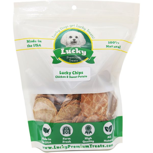 LUCKY PREMIUM TREATS Chicken Jerky Straws Dog Treats, 13-oz bag - Chewy.com