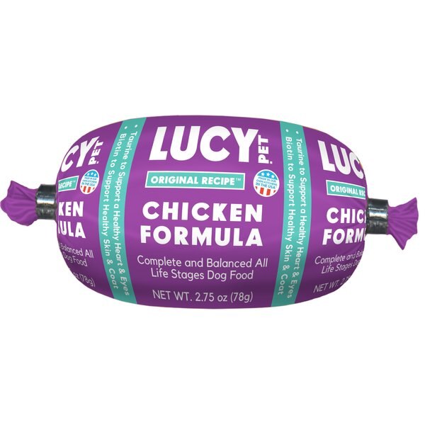 LUCY PET PRODUCTS Chicken Formula Dog Wet Food, 2.75-oz roll, 36 count ...