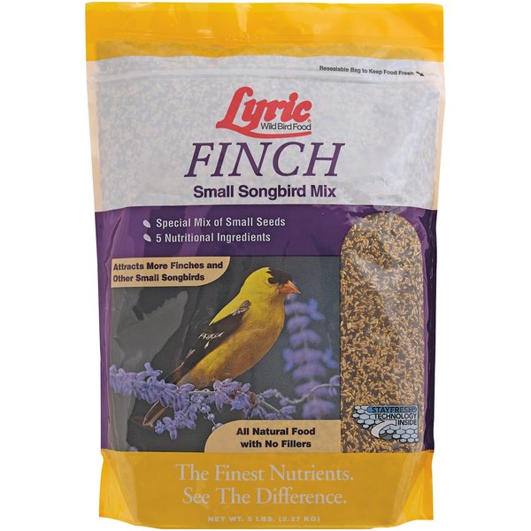 LYRIC Finch Small Songbird Wild Bird Food, 5-lb bag - Chewy.com