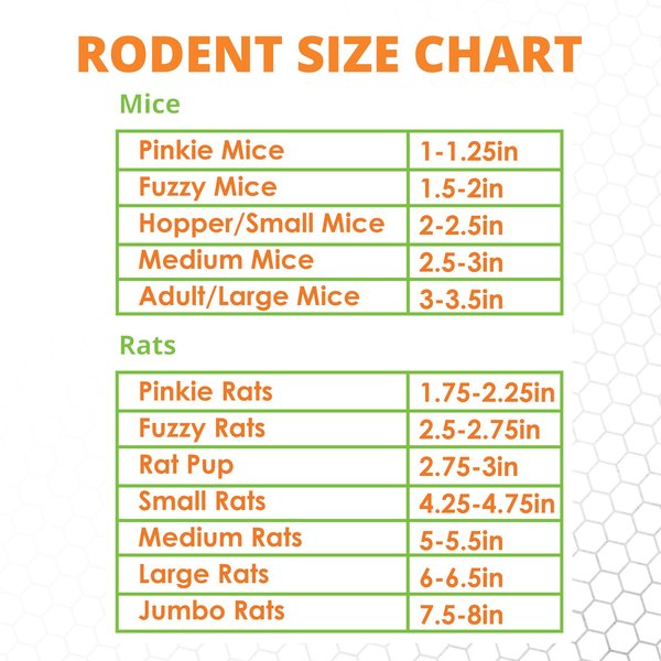 MACK'S NATURAL REPTILE FOOD Hopper Mice Frozen Reptile Food, 50 count ...