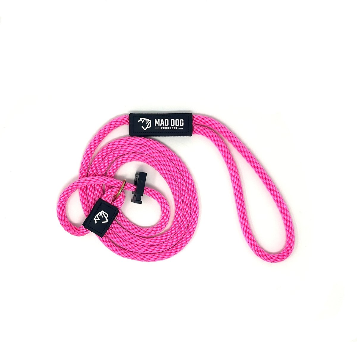 MAD DOG PRODUCTS English Slip Lead Dog Leash, Pink, 6-ft long, 3/8-in ...