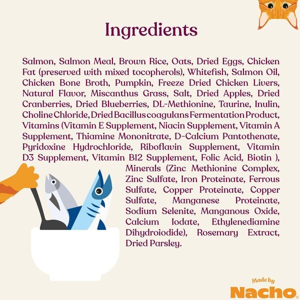 MADE BY NACHO Sustainably Caught Salmon, Whitefish & Pumpkin Recipe ...