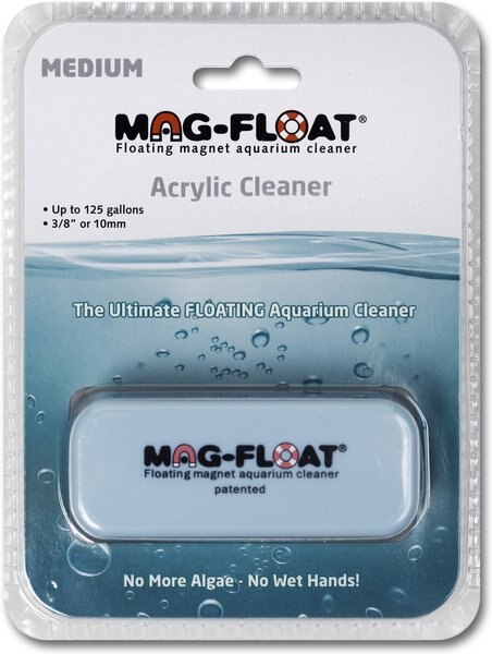 Discontinued - MAG-FLOAT Acrylic Floating Magnetic Aquarium Cleaner, Medium - Chewy.com