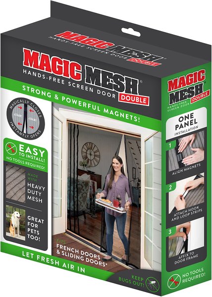 MAGIC MESH Hands-Free Screen Double Dog & Cat Door - Chewy.com