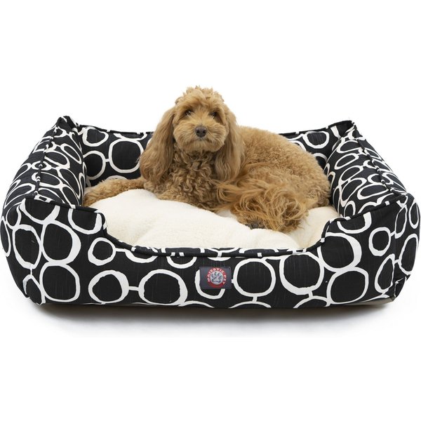MAJESTIC PET Contemporary Lounge Arrow Bolster Dog Bed with Removable ...