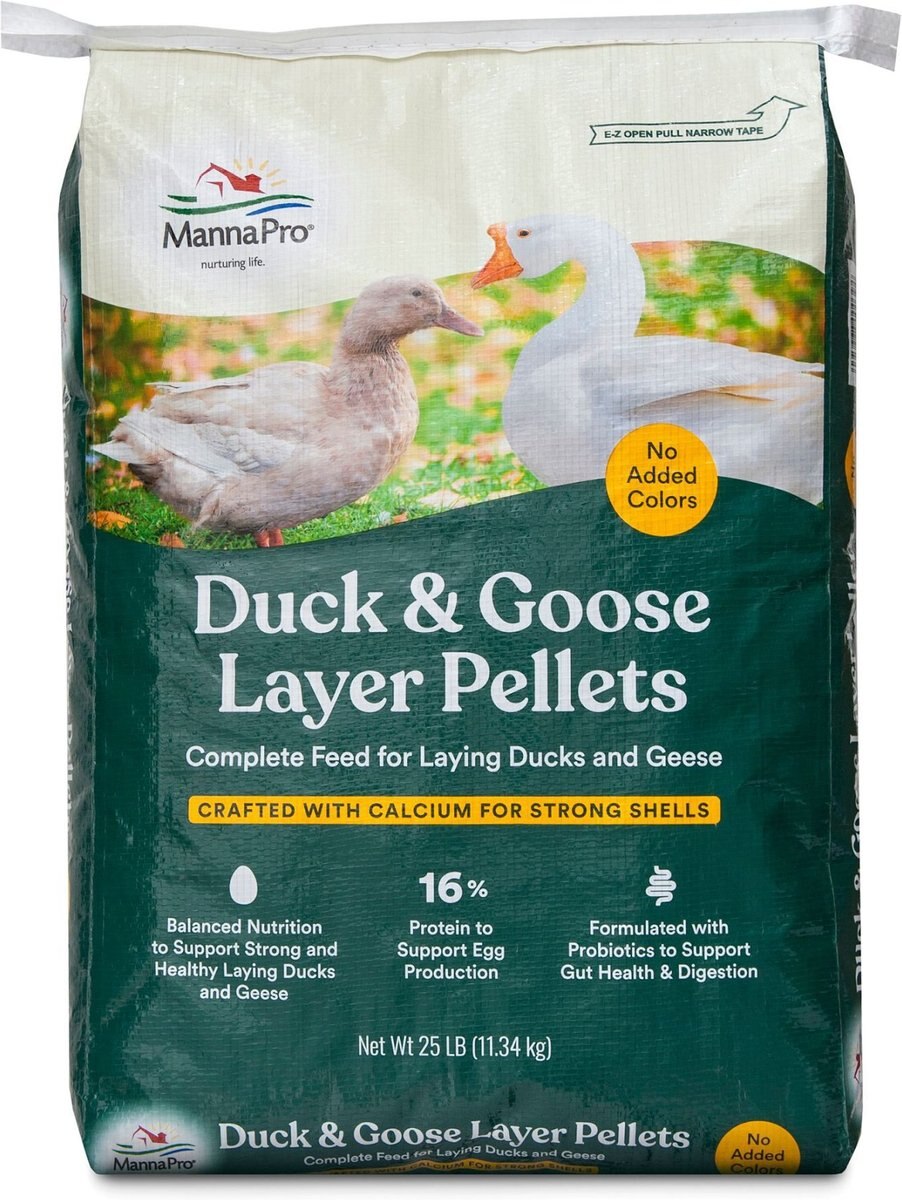 MANNA PRO Duck Layer Pellets Duck Food, 25-lb bag - Chewy.com