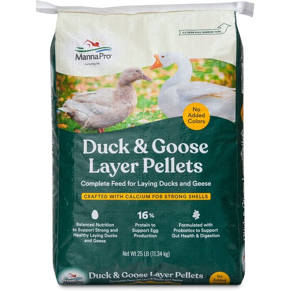 MANNA PRO Duck Layer Pellets Duck Food, 25-lb bag - Chewy.com
