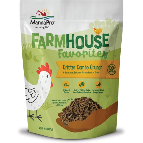 MANNA PRO Farmhouse Favorites Sunflower Mix Up Chicken Treats, 10-lb ...