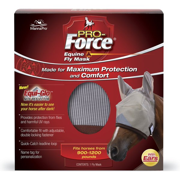 FARNAM SuperMask II Horse Fly Mask Classic Collection, Color Varies, X ...