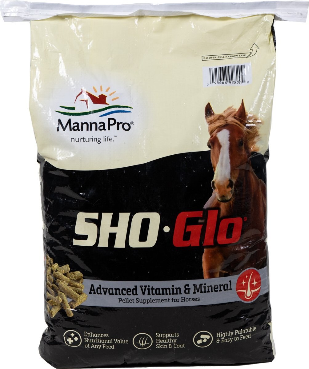 MANNA PRO Sho-Glo Complete Vitamin & Mineral Pellets Horse Supplement ...