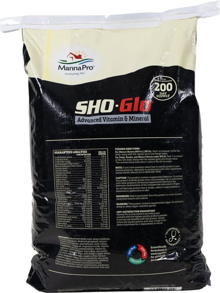 MANNA PRO Sho-Glo Complete Vitamin & Mineral Pellets Horse Supplement ...