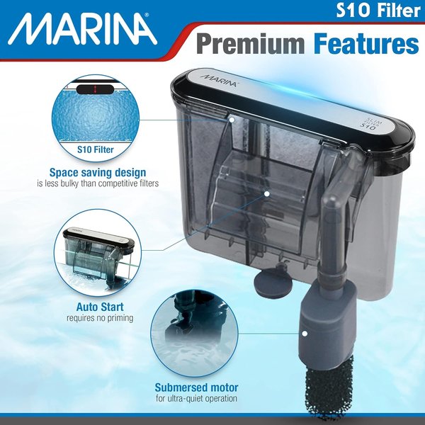 MARINA Aquarium Power Filter, 10-gal - Chewy.com