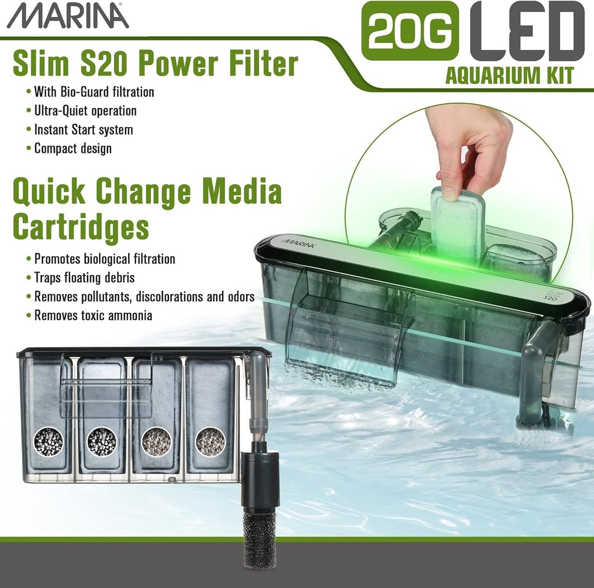 MARINA LED Aquarium Kit, 20-gal - Chewy.com