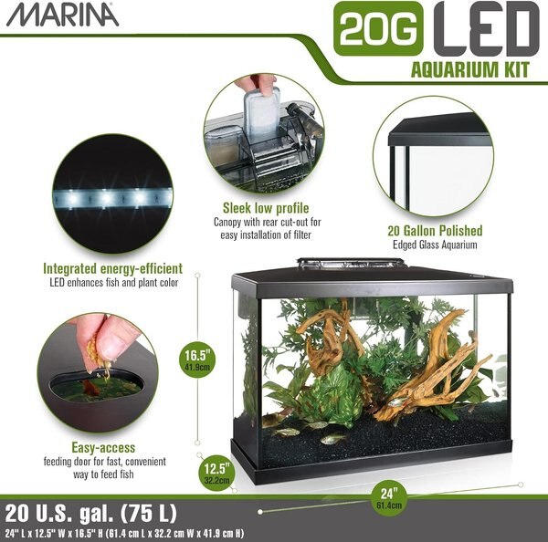MARINA LED Aquarium Kit, 20-gal - Chewy.com