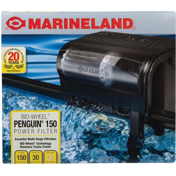 MARINELAND Bio-Wheel Penguin Aquarium Power Filter, 30-gal - Chewy.com