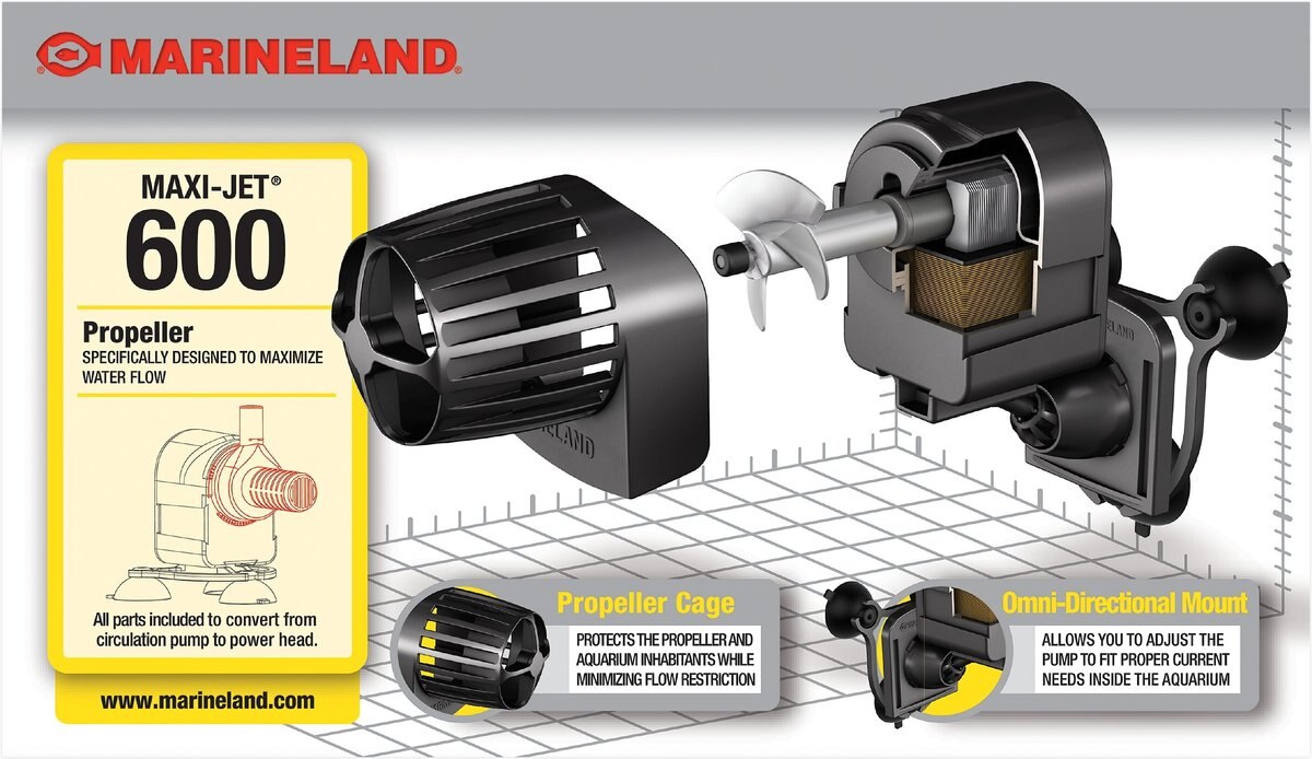 MARINELAND Maxi-Jet Water & Circulation Pump, Size 600 - Chewy.com