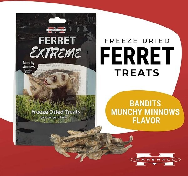 Discontinued - MARSHALL Extreme Munchy Minnows Freeze-Dried Ferret ...