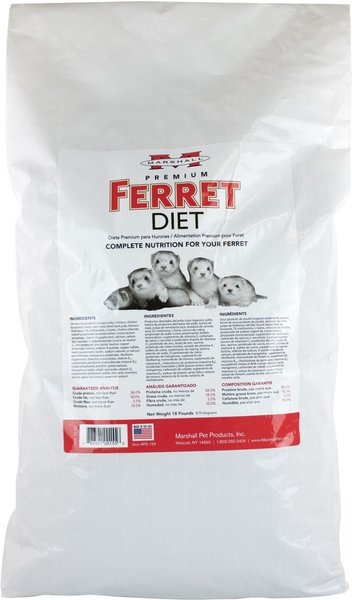 MARSHALL Premium Ferret Food, 18-lb bag - Chewy.com