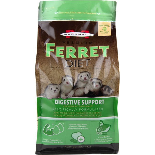 MARSHALL Premium Ferret Food, 4-lb bag - Chewy.com