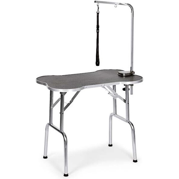 YAHEETECH Stainless Steel Dog & Cat Grooming Table, Black, 45-in ...