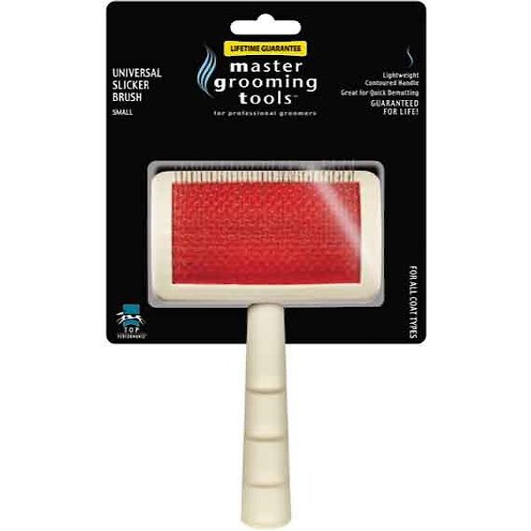 MASTER GROOMING TOOLS Ergonomic Slicker Pet Brush, Teal, Small - Chewy.com