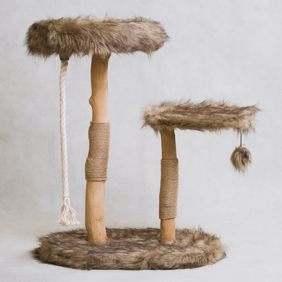 MAU Rizzo 32-in Modern Wooden Cat Tree, Brown - Chewy.com