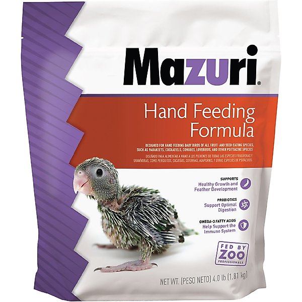 MAZURI Hand Feeding Formula Bird Food, 4-lb bag - Chewy.com