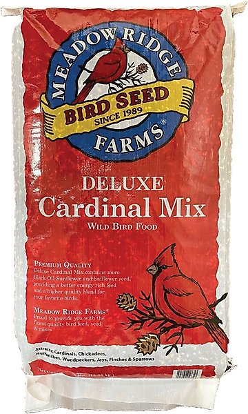 MEADOW RIDGE FARMS Deluxe Cardinal Mix Seeds Wild Bird Food, 35-lb bag ...
