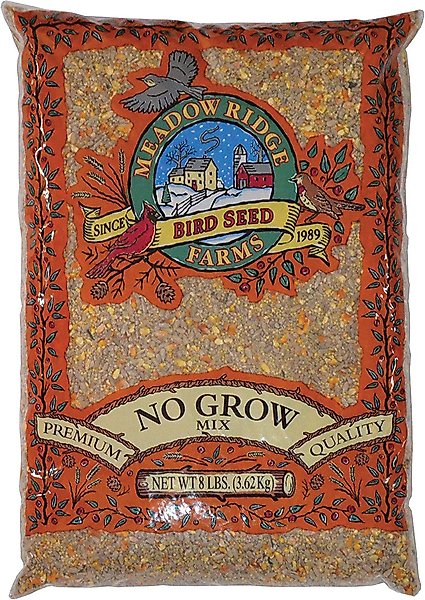 MEADOW RIDGE FARMS No Grow Mix Seeds Wild Bird Food, 8-lb bag - Chewy.com