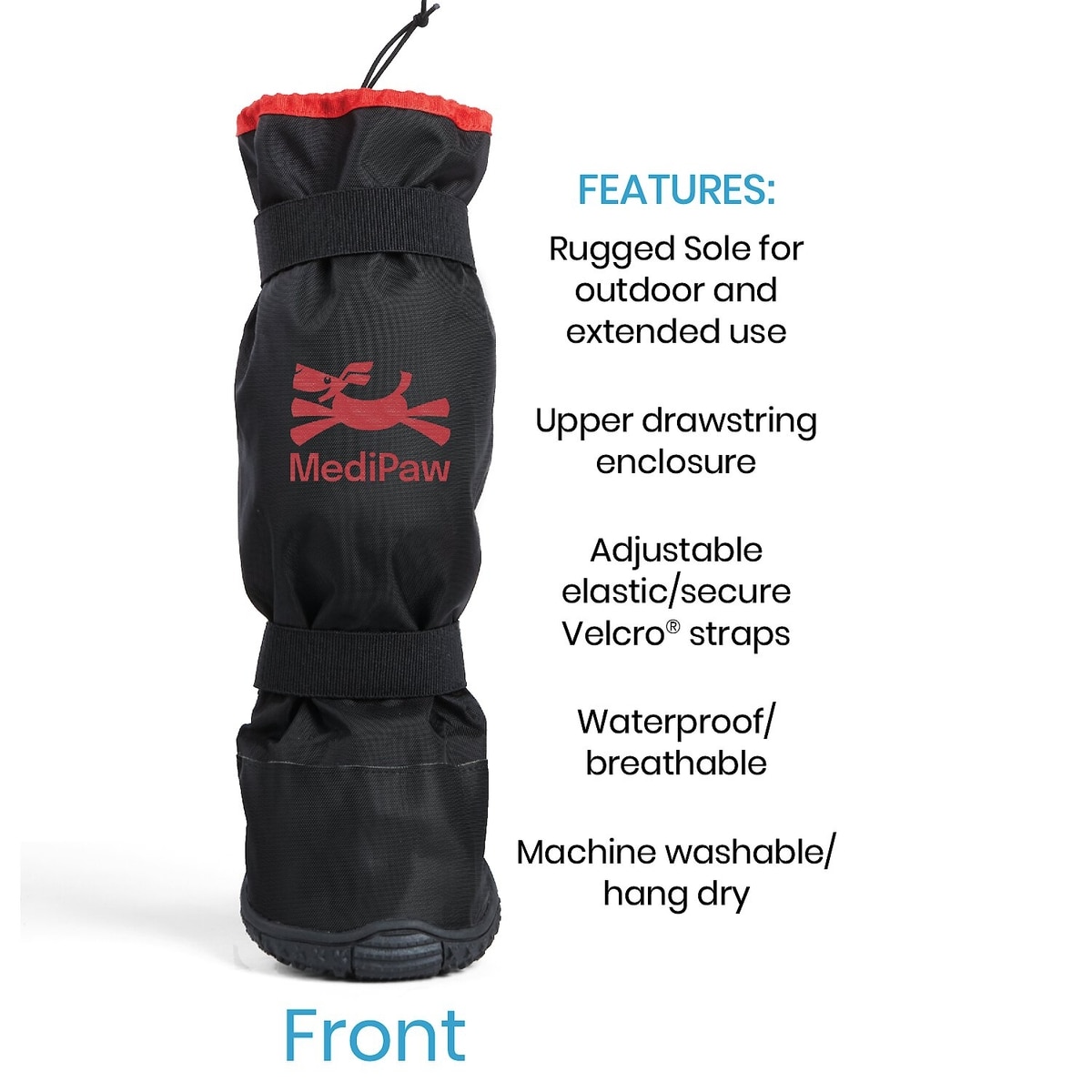MEDIPAW Rugged Dog & Cat Protective Boot, X-Large - Chewy.com