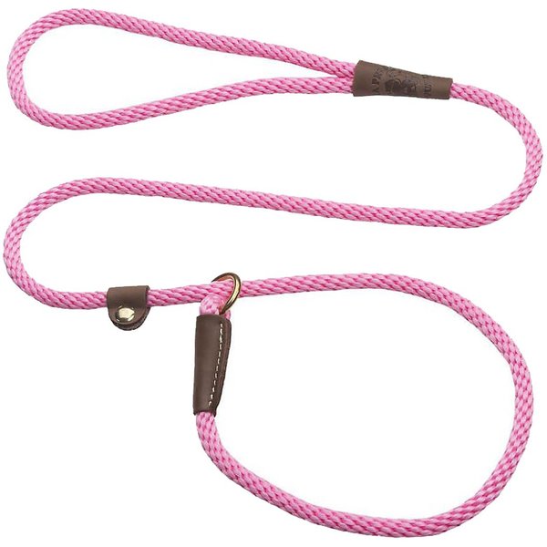 MENDOTA PRODUCTS Small Slip Solid Rope Dog Leash, Hot Pink, 4-ft long ...