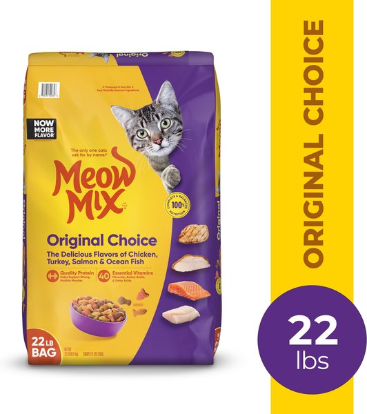 MEOW MIX Original Choice Dry Cat Food, 22-lb bag - Chewy.com