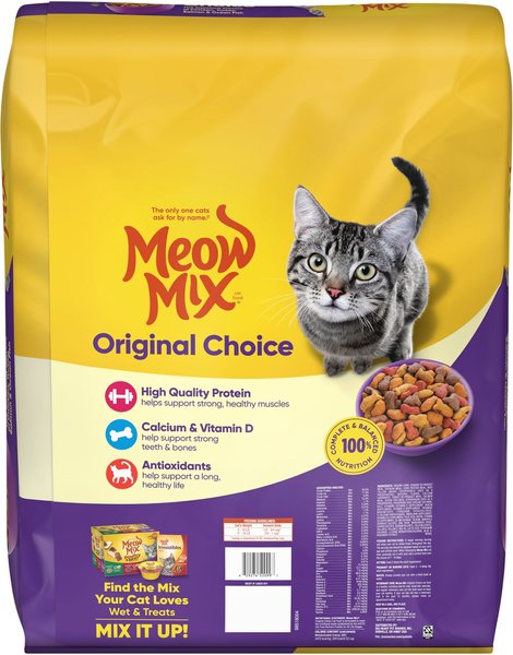 MEOW MIX Original Choice Dry Cat Food, 30-lb bag - Chewy.com