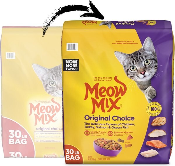 MEOW MIX Original Choice Dry Cat Food, 30-lb bag - Chewy.com
