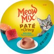 MEOW MIX Pate in Gravy with Real Tuna & Salmon Wet Cat Food, 2.75-oz cup, case of 12 - Chewy.com
