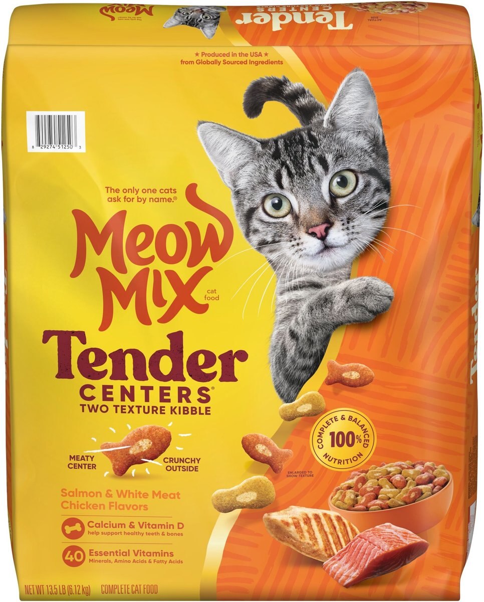 New Version Available - MEOW MIX Tender Centers Salmon & White Meat ...