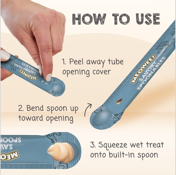 MEOWEE! Savory Spoonables Triple Flavor Variety Pack Lickable Cat Treat ...