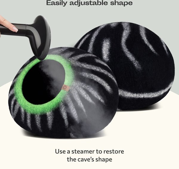 MEOWFIA Premium Felt Cat Cave Bed, Shining Tiger, Medium - Chewy.com