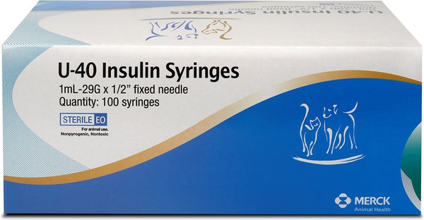 MERCK Insulin Syringes U-40 0.5-in x 29G, 1-cc - Easy Refills | Chewy Rx