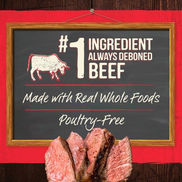MERRICK Adult Grain-Free Beef, Lamb & Bison Pate Canned Dog Food, 12.7 ...
