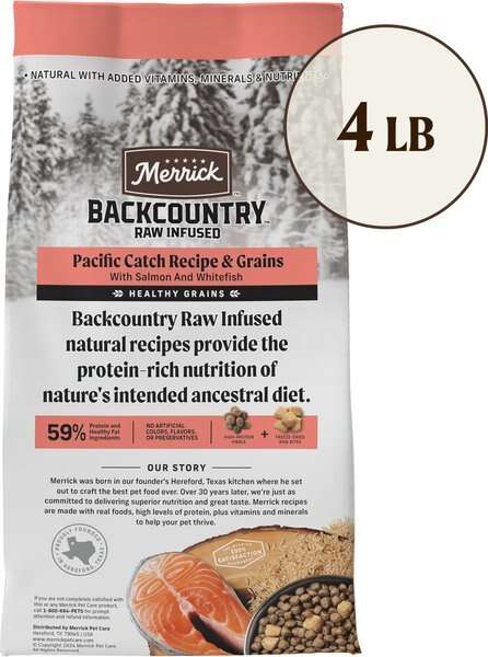 MERRICK Backcountry Chicken-Free Raw Infused Pacific Catch Recipe with ...