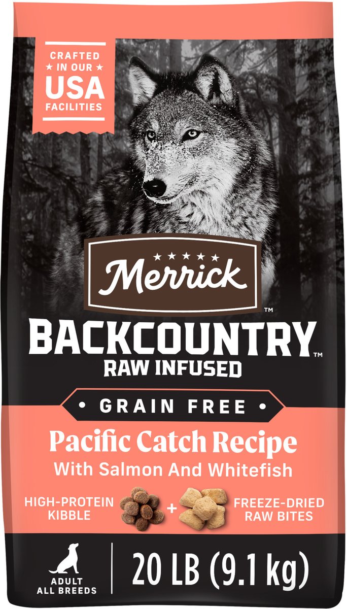 MERRICK Backcountry Raw Infused Grain-Free Chicken-Free Pacific Catch ...