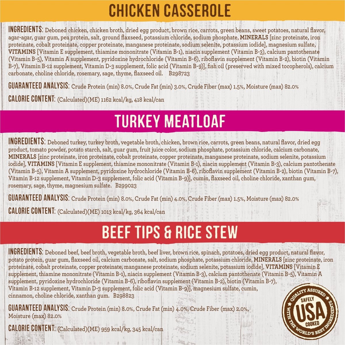 MERRICK Kitchen Comforts Real Meat & Brown Rice with Grains Variety ...