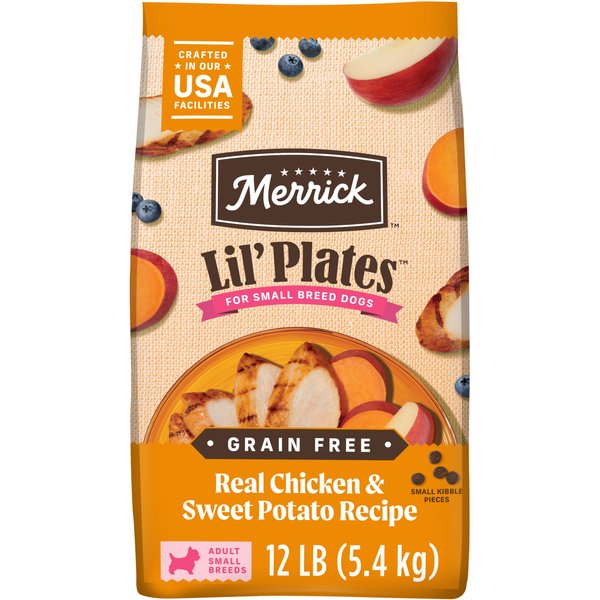 MERRICK Lil' Plates Grain-Free Small Breed Dry Dog Food Real Chicken ...