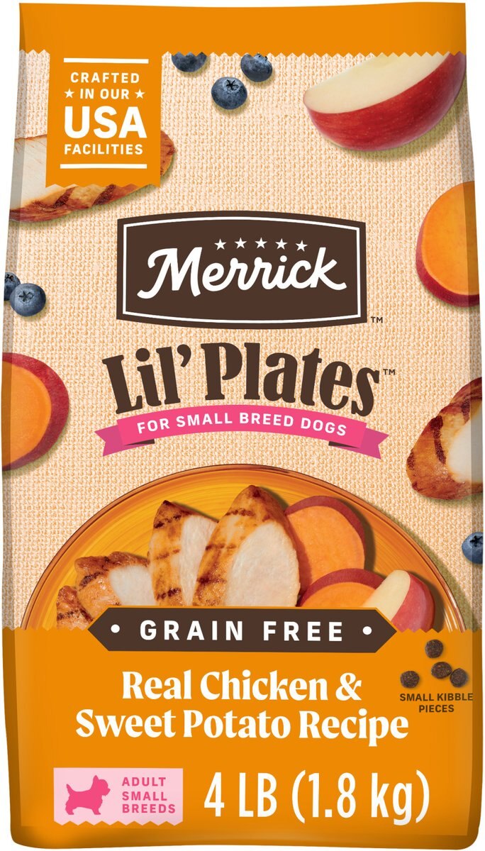 MERRICK Lil' Plates Grain-Free Small Breed Dry Dog Food Real Chicken ...