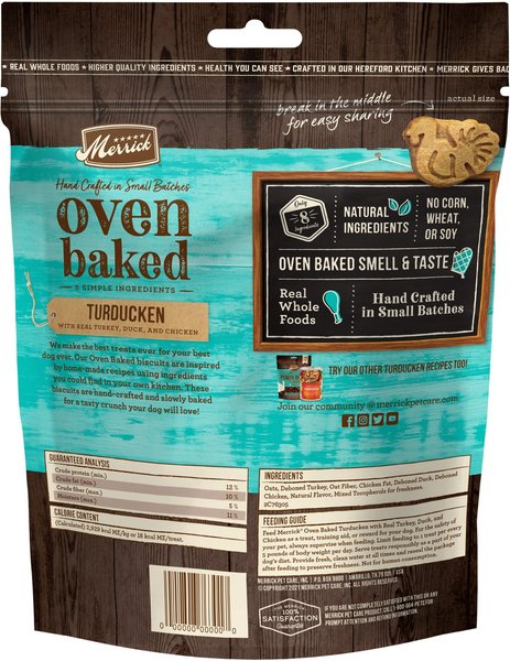 MERRICK Oven Baked Turducken with Real Turkey, Duck & Chicken Dog ...