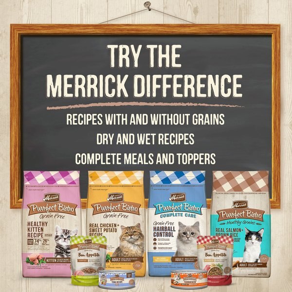 MERRICK Purrfect Bistro Complete Care Grain- Free Sensitive Stomach ...