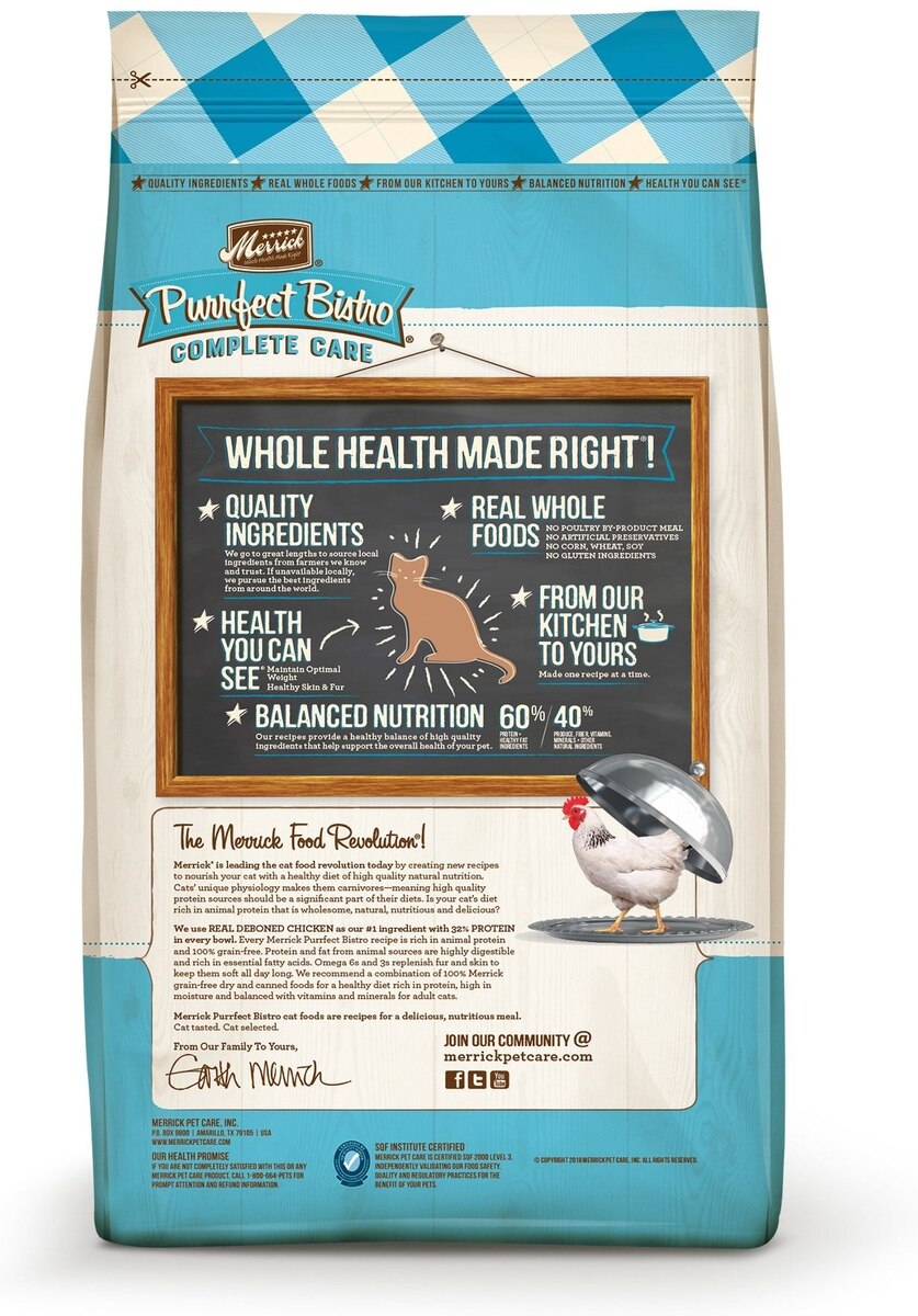 Discontinued - MERRICK Purrfect Bistro Grain-Free Healthy Weight Recipe ...